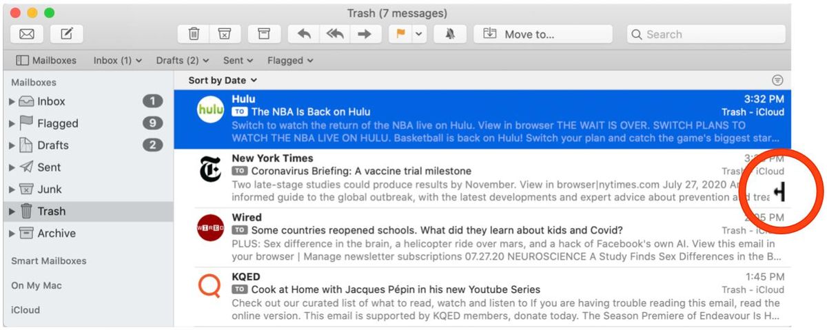 Changed the Mac Mail app layout and can't get it back? Here's the fix ...
