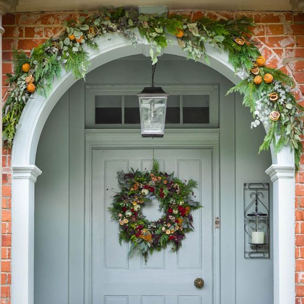 This viral DIY door garland hack is a must for Christmas | Ideal Home