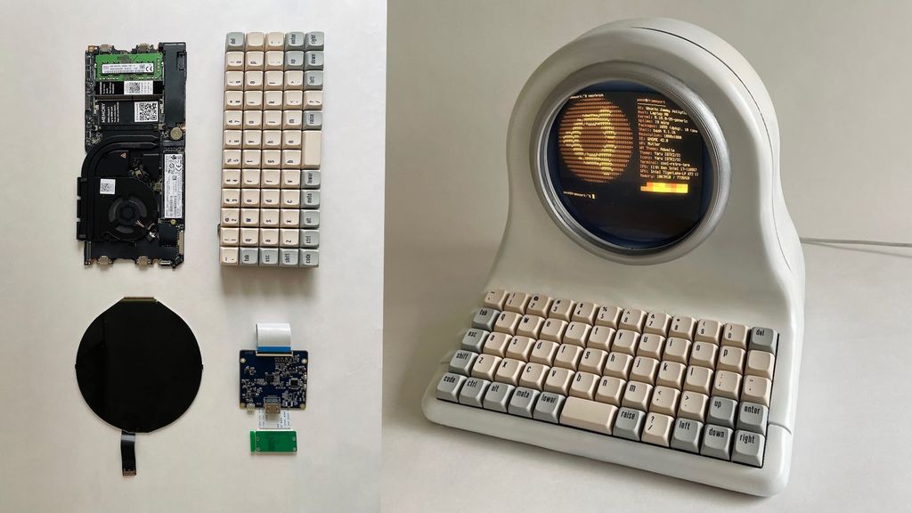 Check out this cute circular screen terminal DIY using a Framework ...