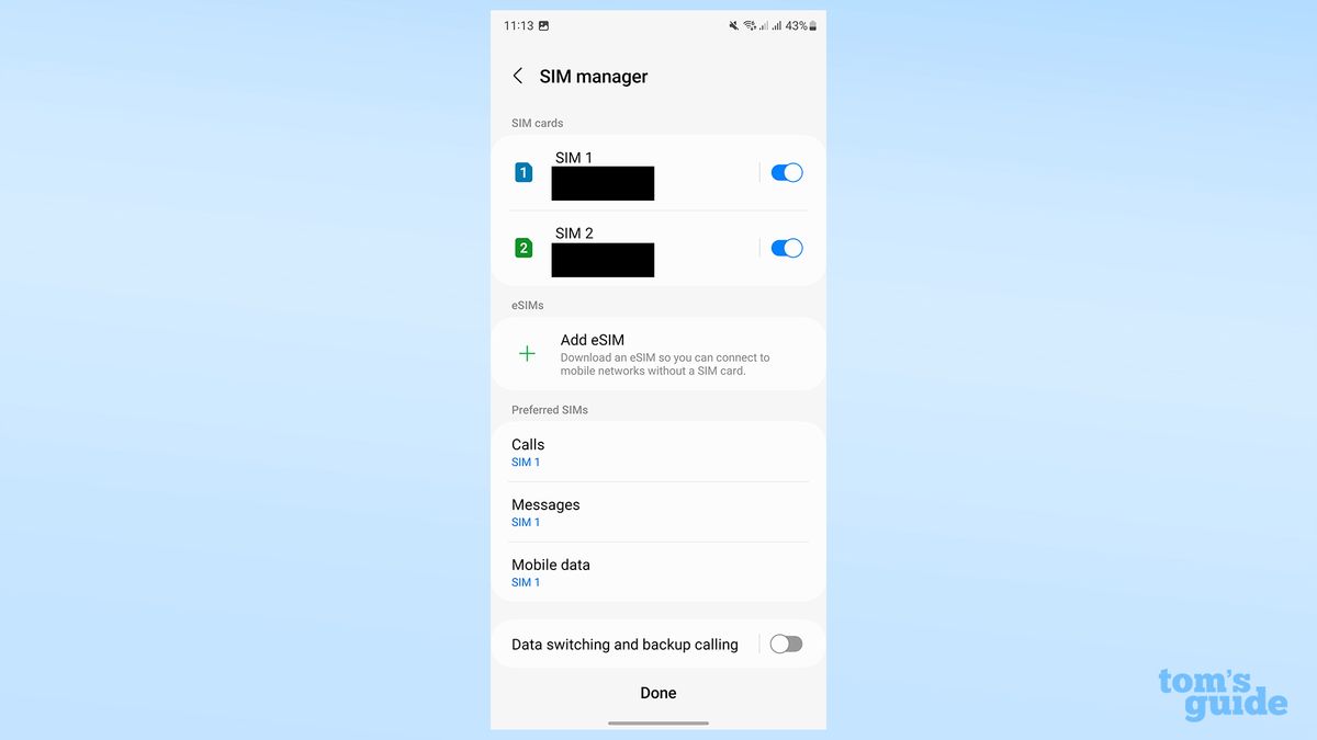 How to use dual SIMs on Samsung Galaxy S23 | Tom's Guide