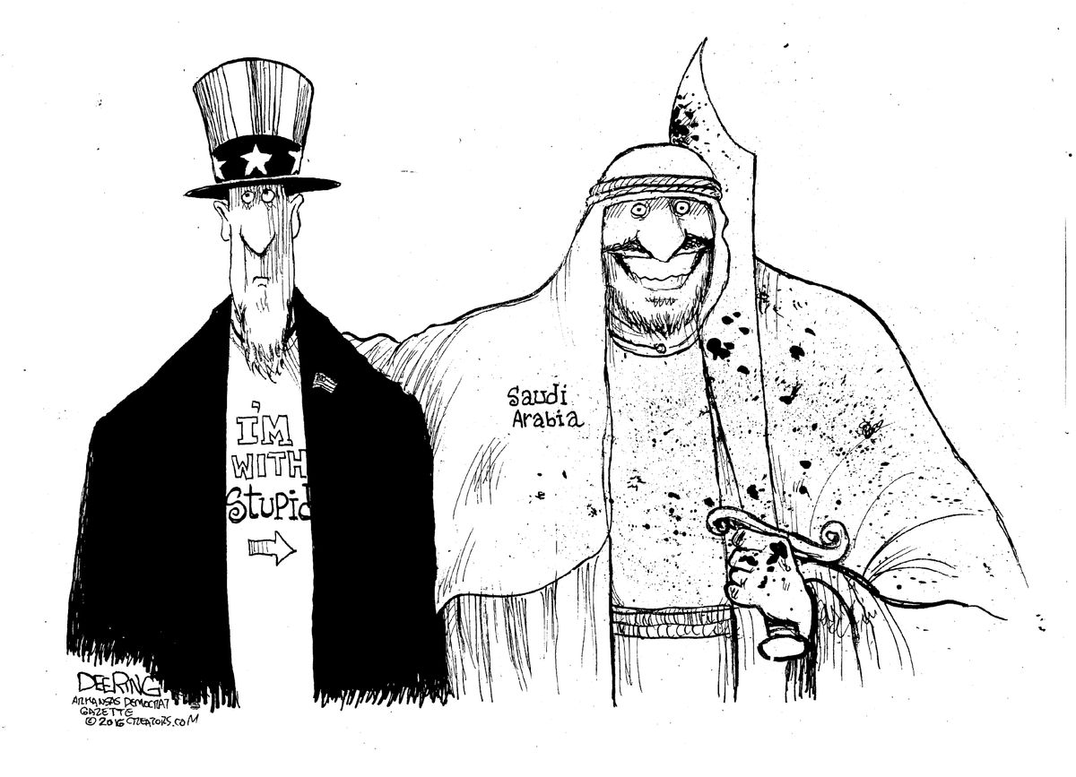 Political cartoon World Saudi Arabia U.S. | The Week