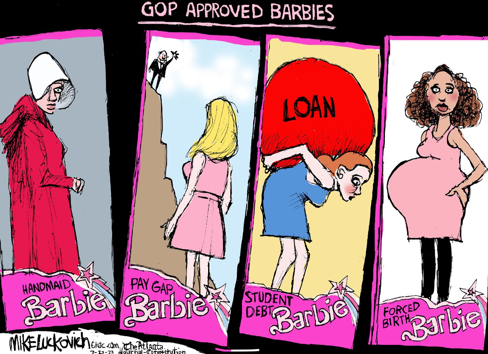 5 very pink cartoons about the Barbie backlash | The Week