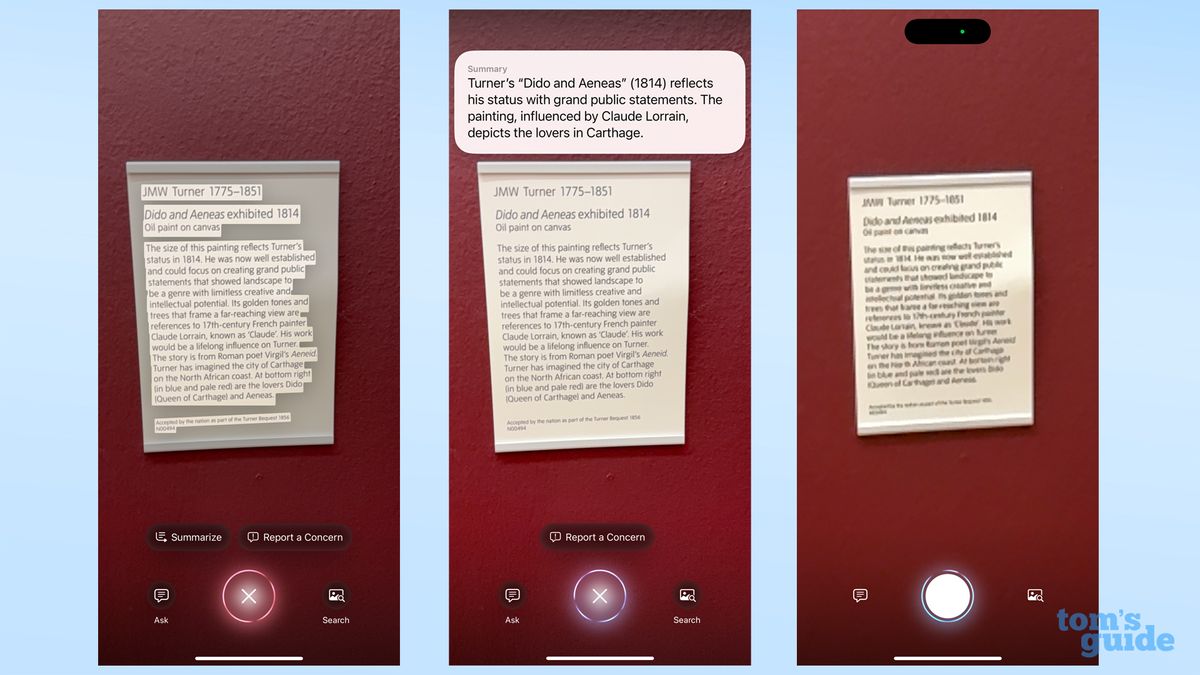 I took Apple Visual Intelligence to an art gallery to act as my tour ...