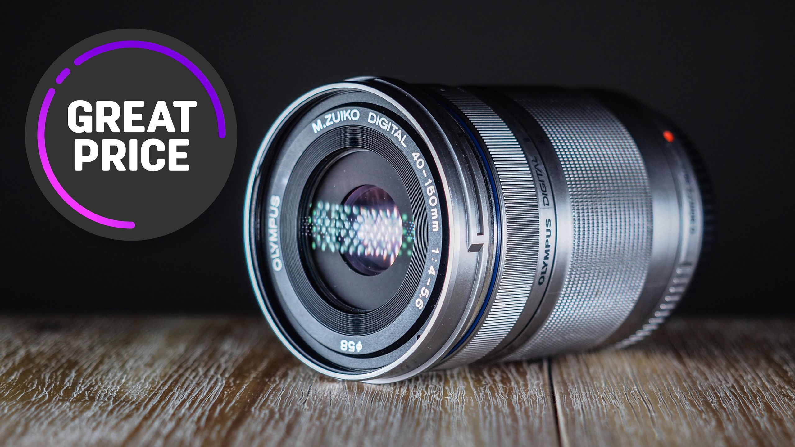 $129 for this Olympus 40-150mm lens that's smaller than a soda can ...