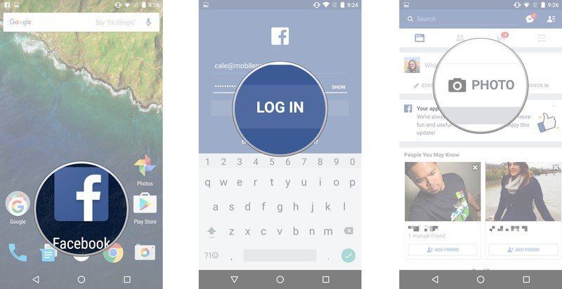 How to share a picture from your Android phone to Facebook | Android ...