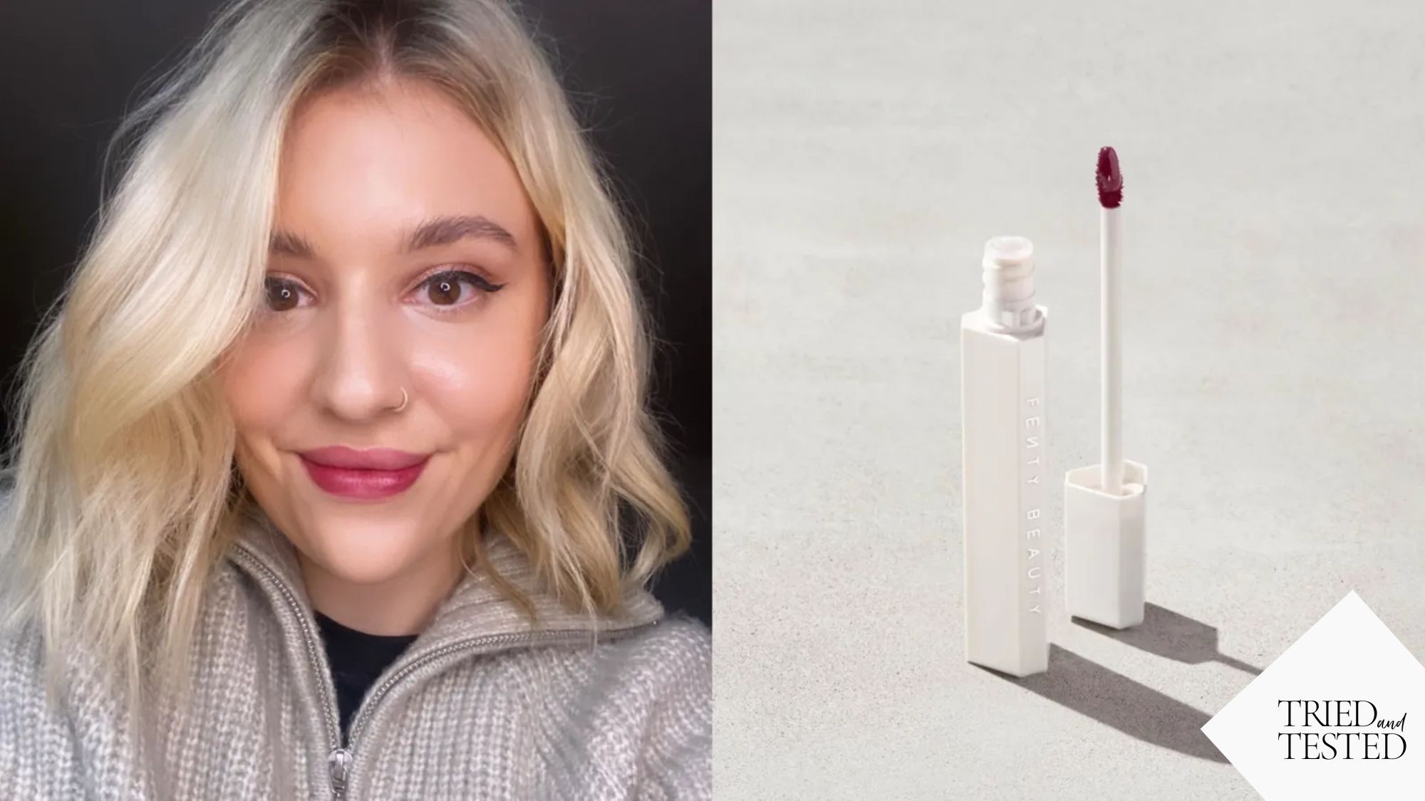 Fenty Beauty Poutsicle Lip Stain in Berry Banger Review | Marie Claire UK
