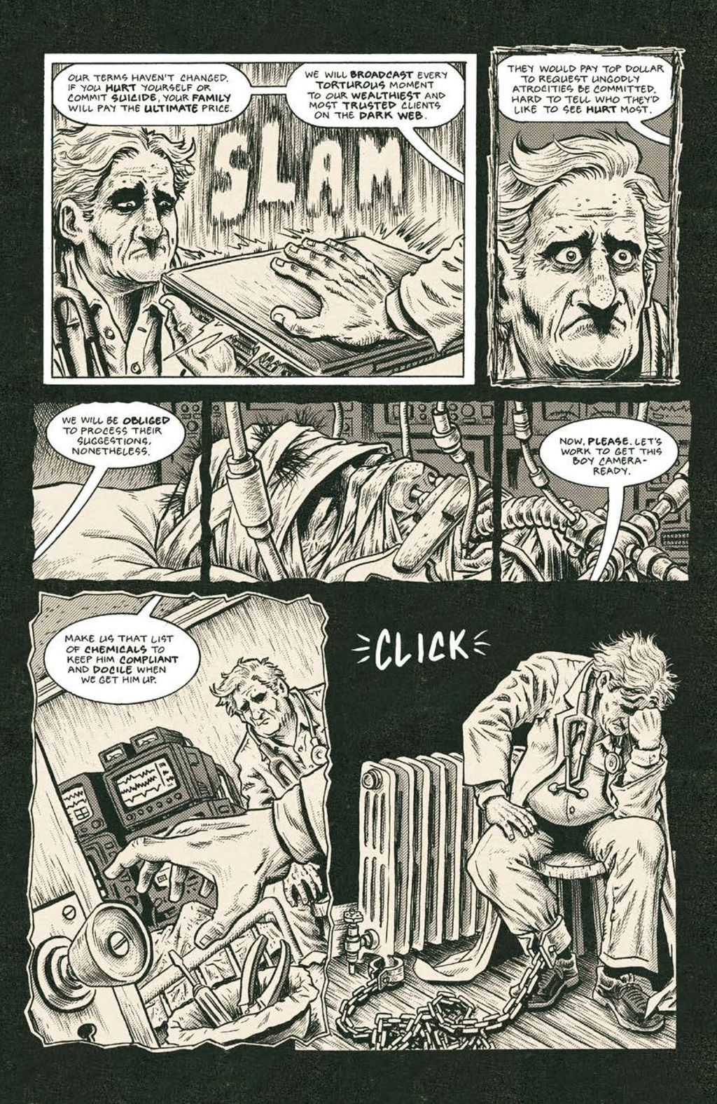 Ed Piskor explores Dark Web psychopaths in the splatterpunk Red Room #2 ...