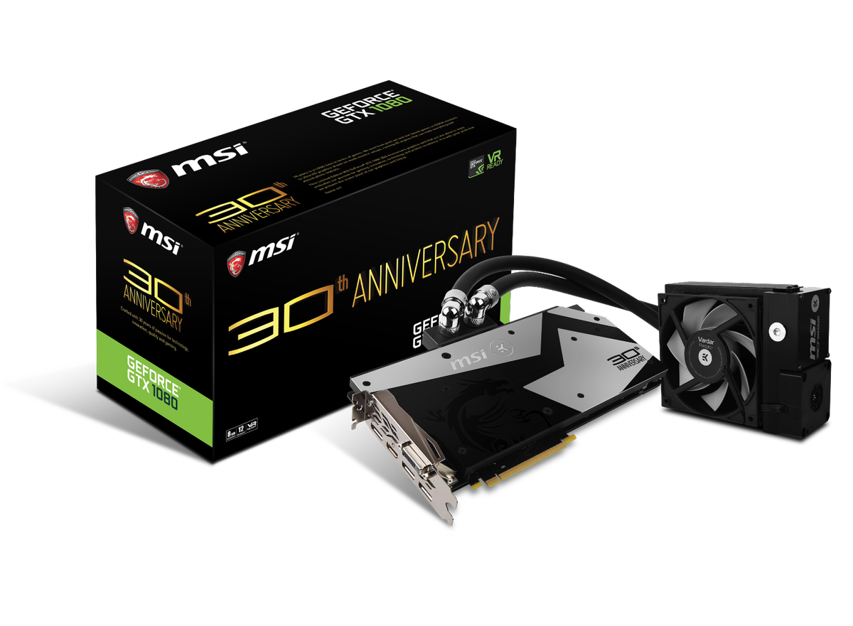 MSI Built A Fancy Water Cooled Graphics Card To Celebrate Its Birthday ...