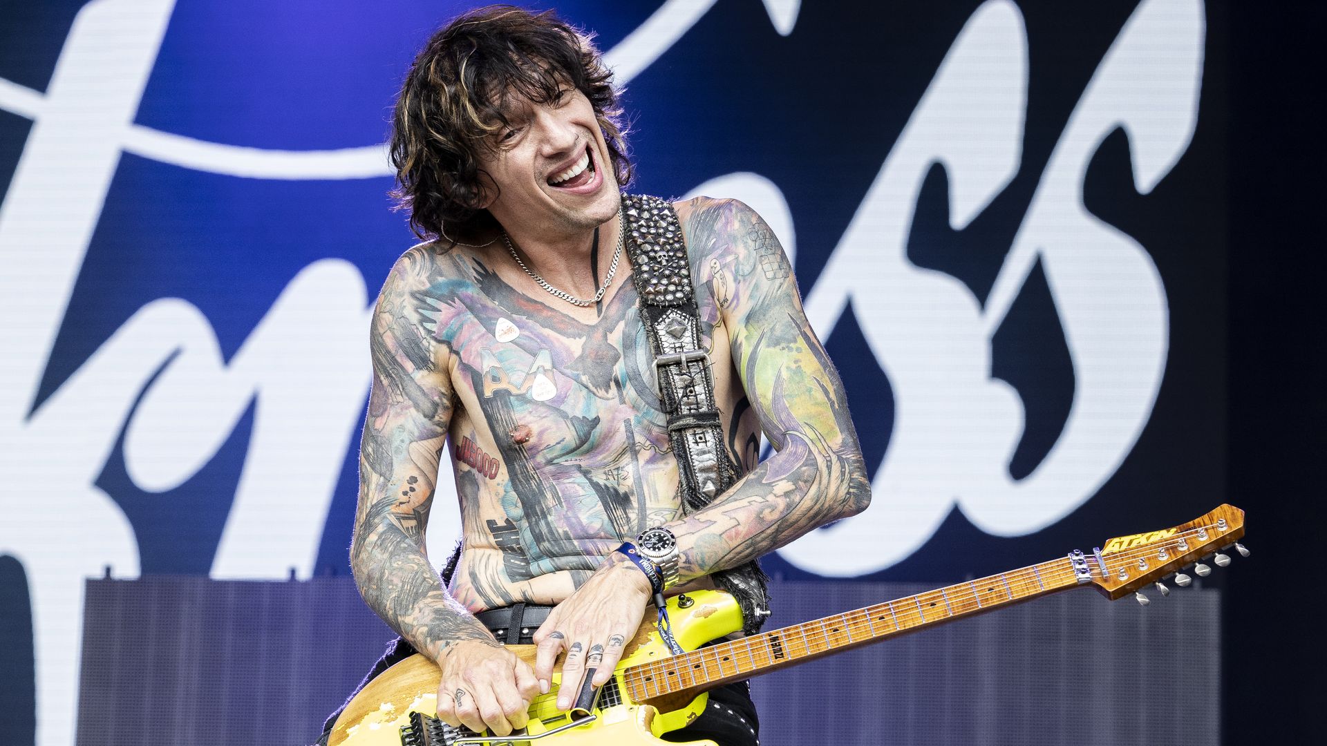 “A lot of the floor plan for any Darkness gig is amps. We don’t use ...