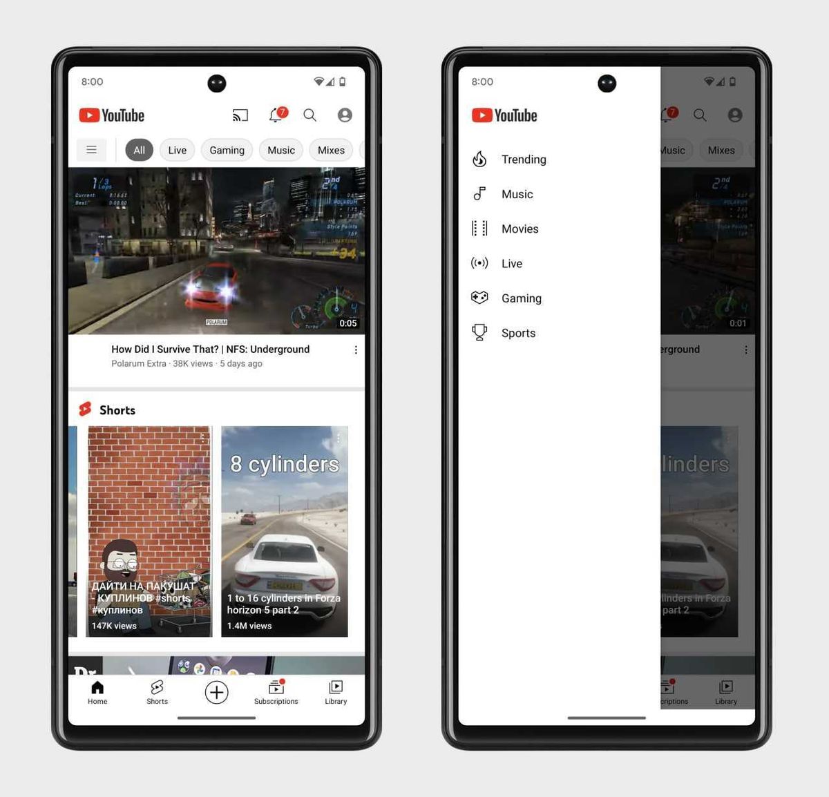 YouTube reportedly wants to Explore a navigation drawer on Android to ...
