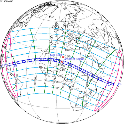 One of the longest solar eclipses on Earth darkened the sky 50 years ...