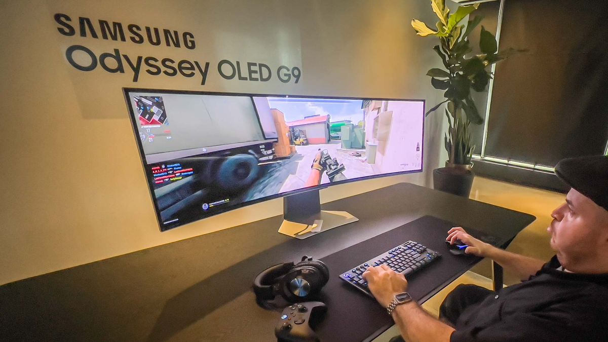 Samsung Odyssey OLED G9 hands-on review: Truly immersive gaming | Tom's ...