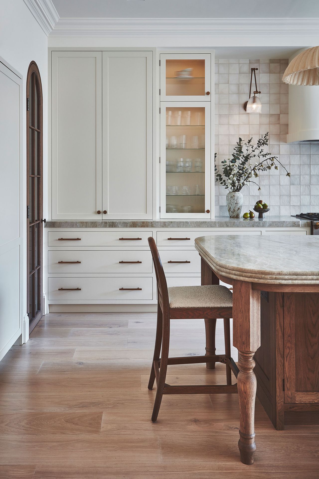 10 Glass Kitchen Cabinet Ideas to Make a Space Feel Bigger | Livingetc