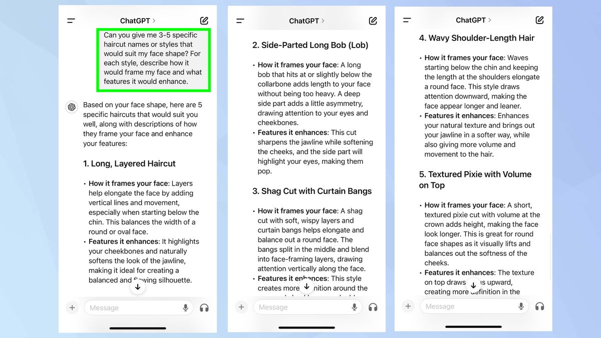 How to use ChatGPT to find your perfect haircut | Tom's Guide