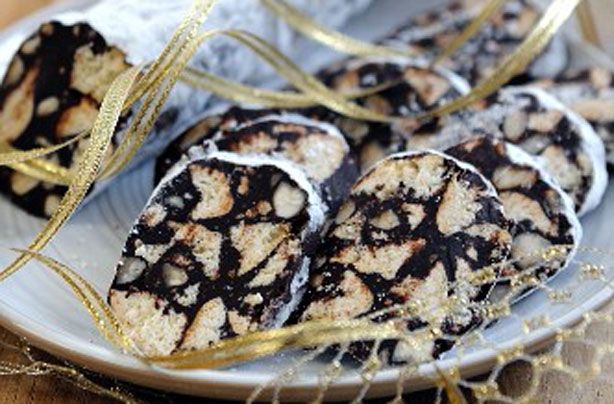 Chocolate biscuit log | Dessert Recipes | GoodtoKnow