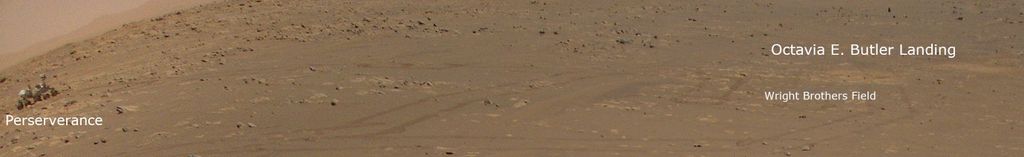Mars helicopter Ingenuity spots Perseverance rover from the air (photo ...