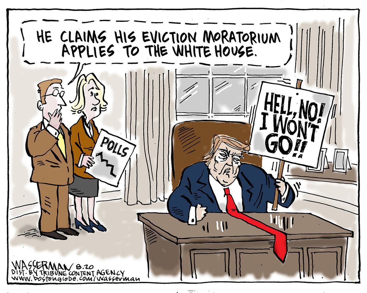 Political Cartoon U.S. President Trump Accepting Election Results 2020 ...