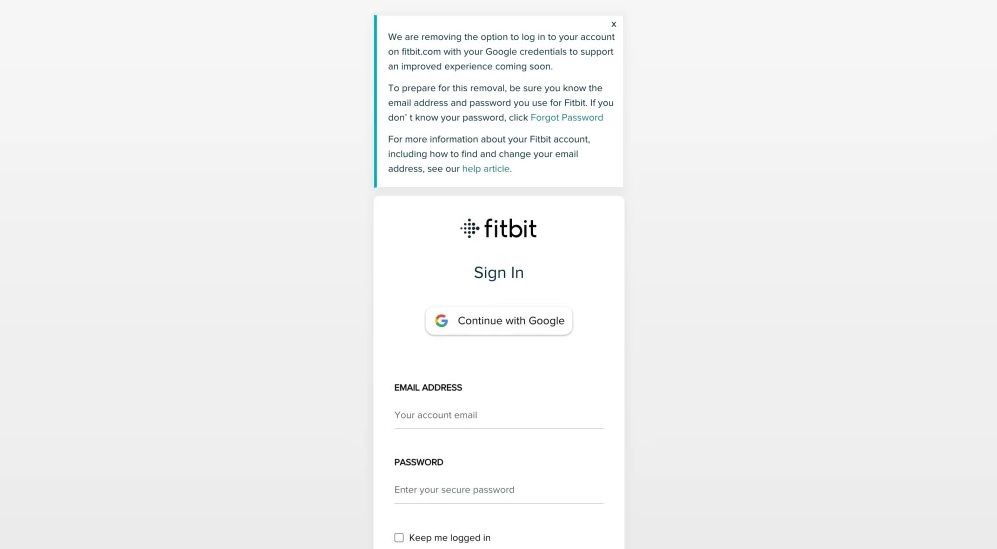 Fitbit moving ahead with Google account transition by removing Google ...