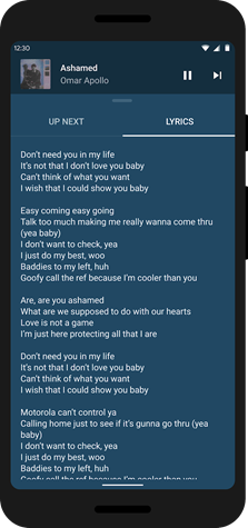 YouTube Music is rolling out a new playback screen with lyrics and ...