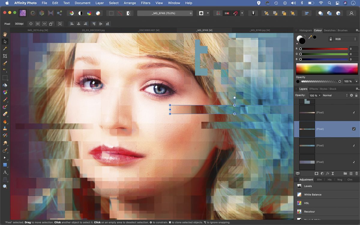 Create glitch photo effects for your portraits in Affinity Photo ...