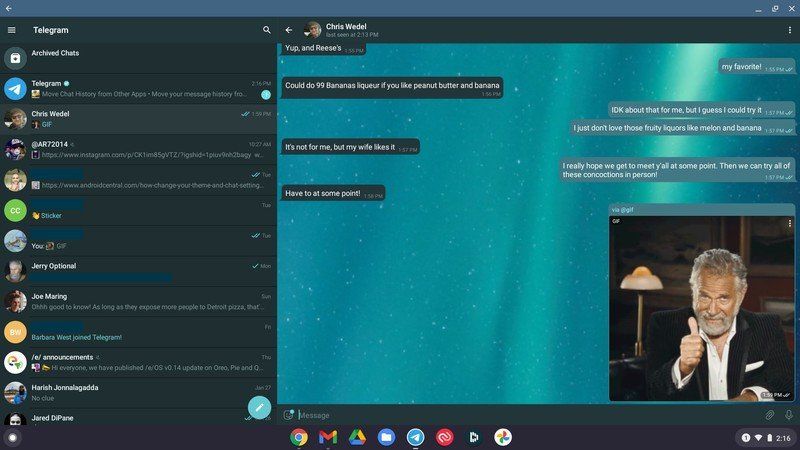 How To Use The Telegram Messaging App On A Chromebook Or Tablet Android Central