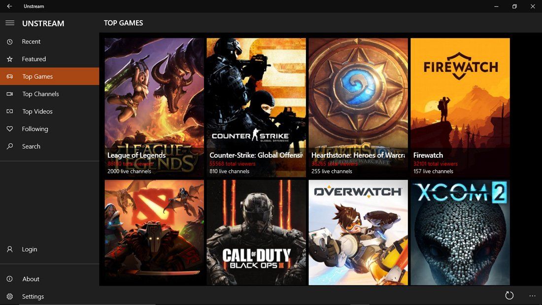 The unofficial Twitch.tv app Unstream streams in as today's AdDuplex ...
