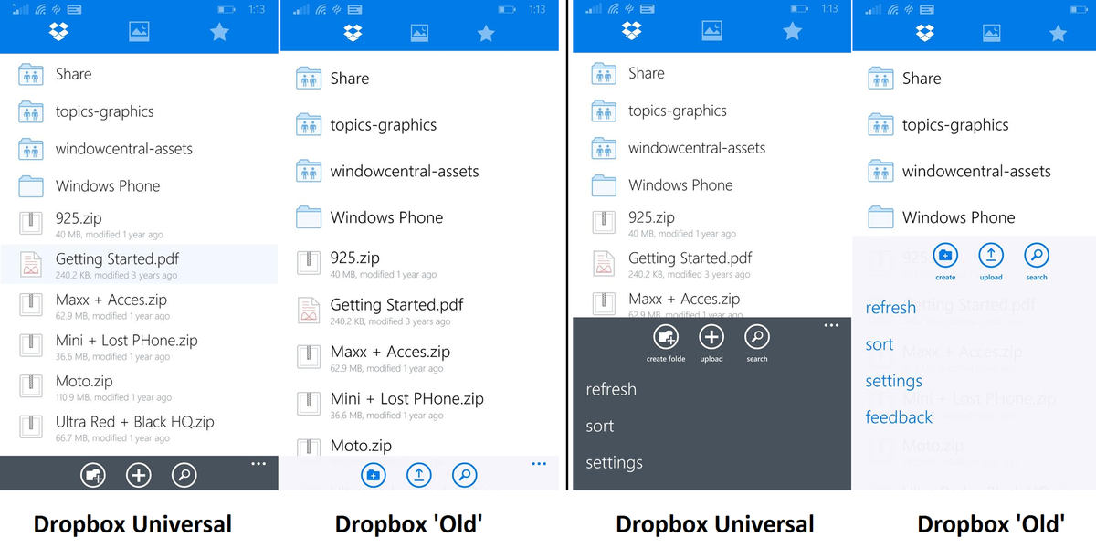 Dropbox becomes a universal Windows app as Phone version grabs many new ...