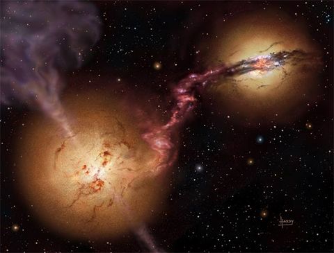 When Galaxies Collide: Photos of Great Galactic Crashes | Space