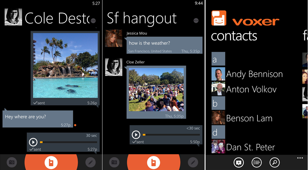 Voxer push-to-talk messaging app now available for Windows Phone 8 ...