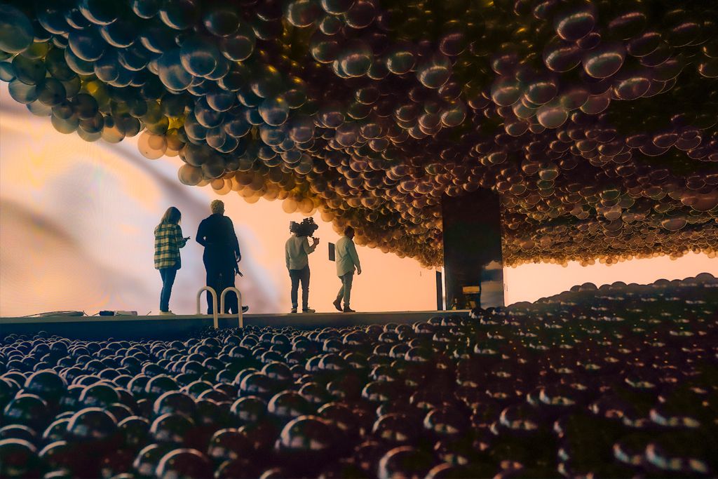 An immersive ball pit, a refrigerator with bullet holes, and more | The ...