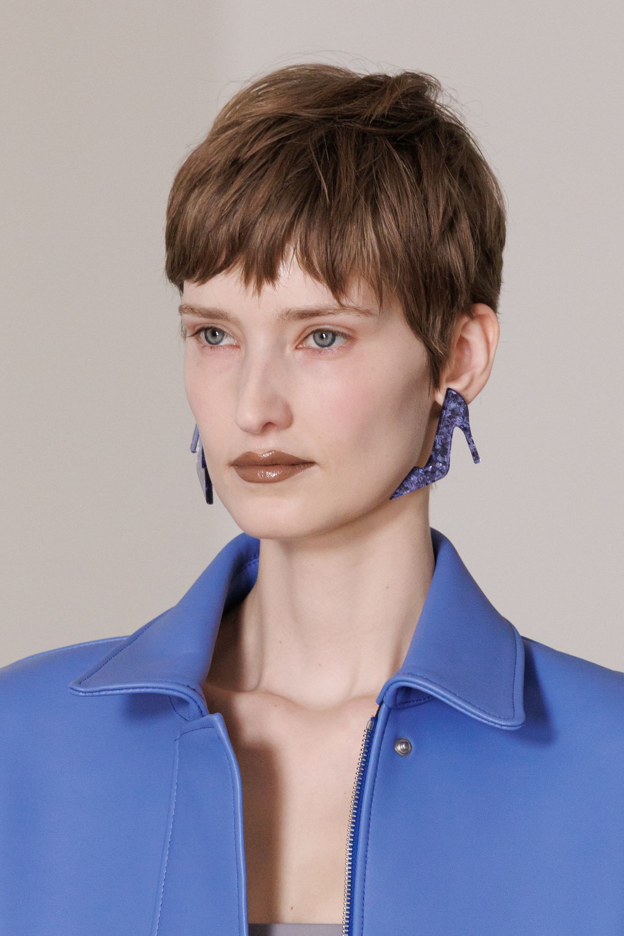 Abra A/W 2025 beauty: furry wigs and ‘greige’ lipstick | Wallpaper*