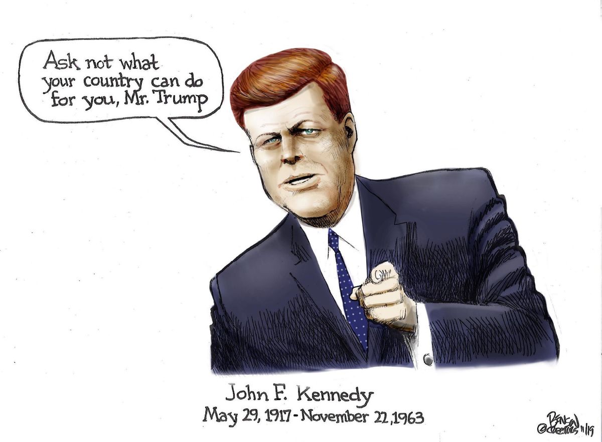 Political Cartoon U.S. JFK Trump What Your Country Can Do | The Week