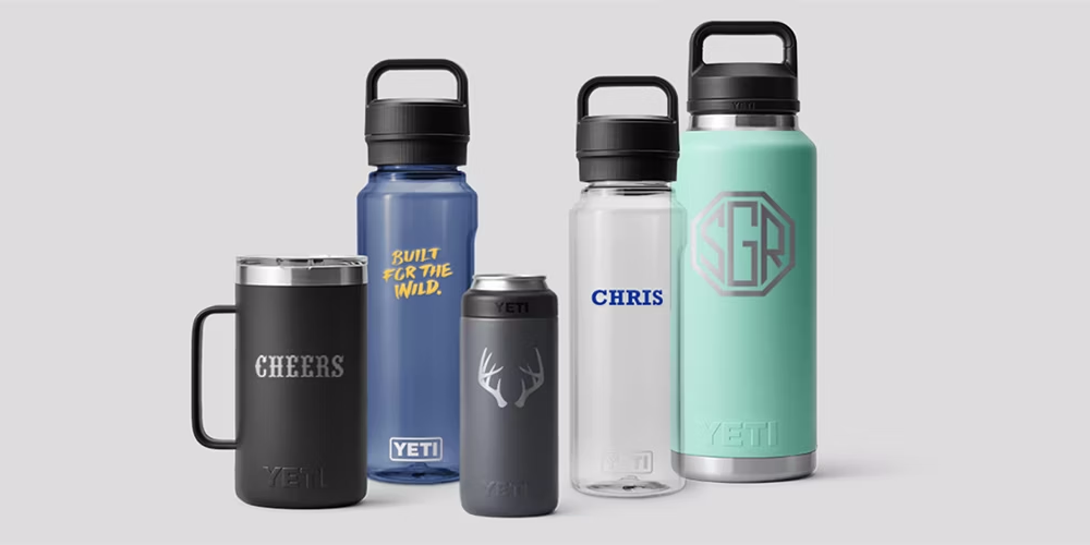 Get free customization on Yeti bottles and cups, for a limited time ...
