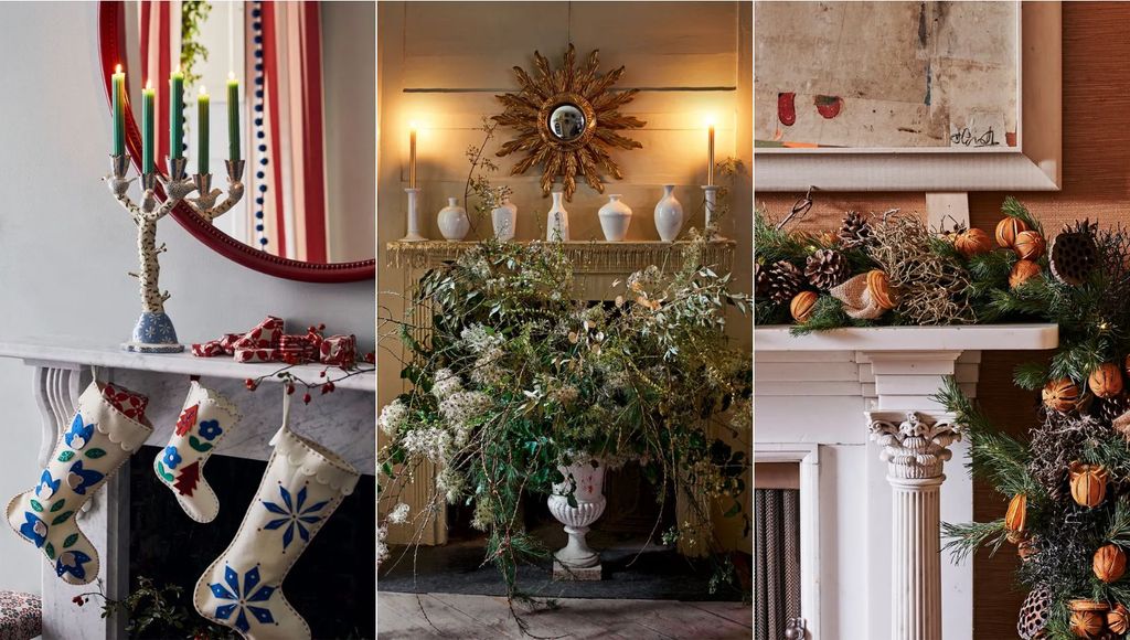 Christmas fireplace decor: 16 ways to a festive fireside | Homes & Gardens