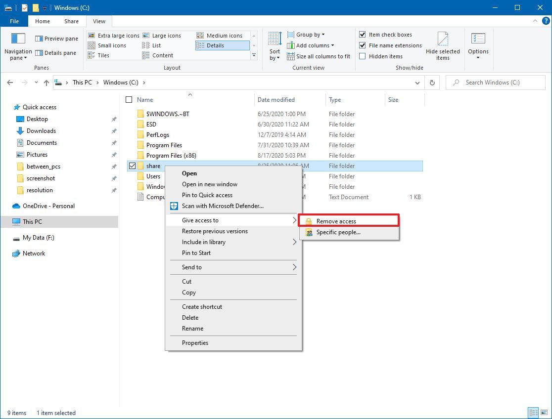 How to share files and printers without HomeGroup on Windows 10 ...