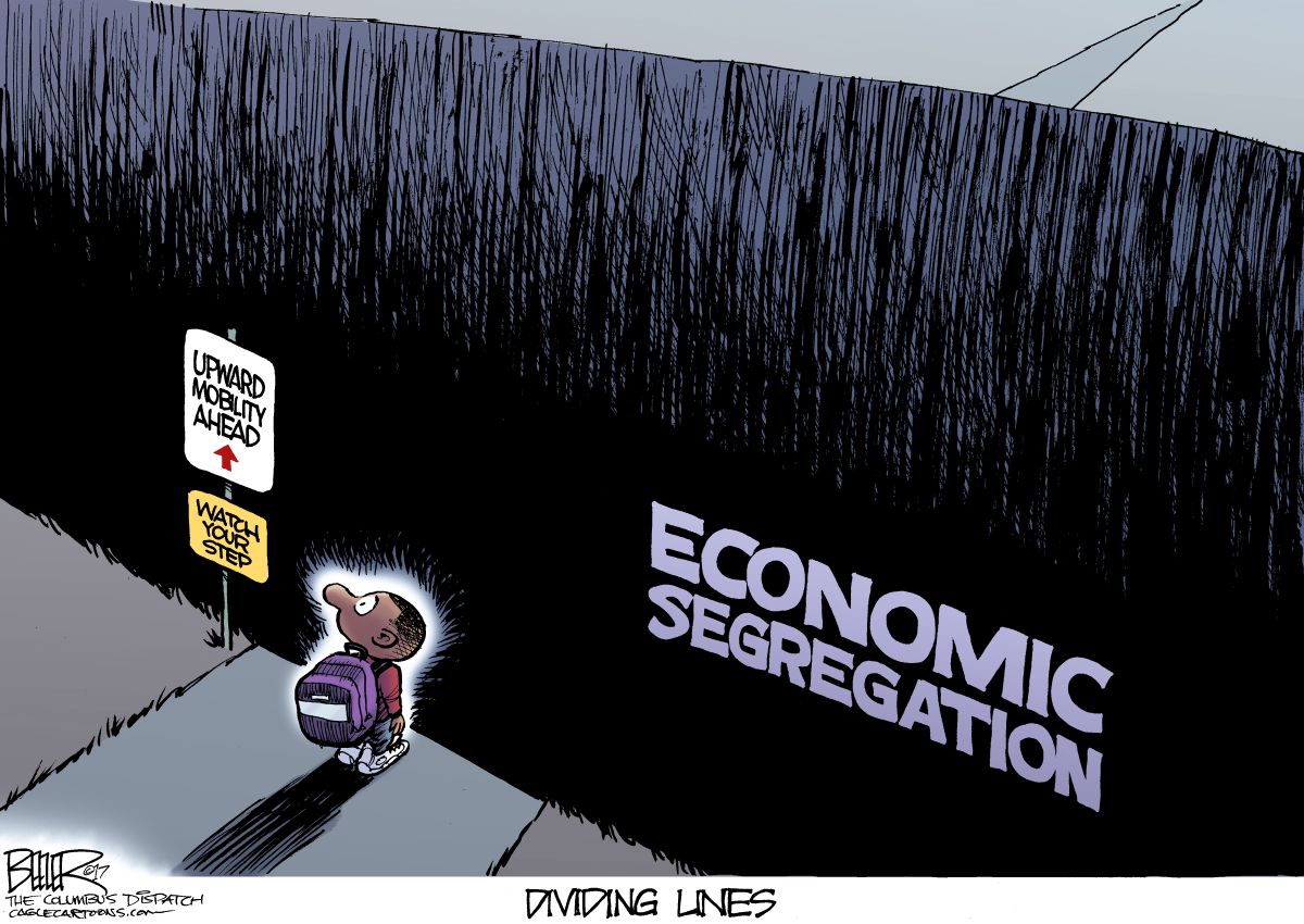 Editorial Cartoon U.S. Economic segregation public education gap | The Week