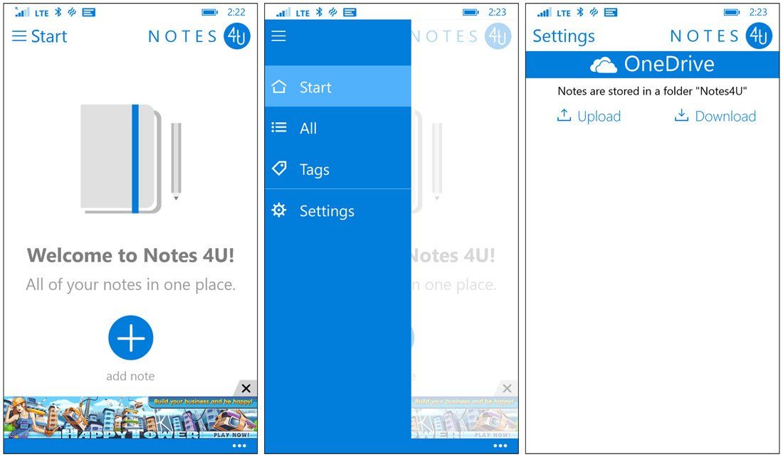 Notes 4U, a simple note taking app for Windows Phone is today's ...