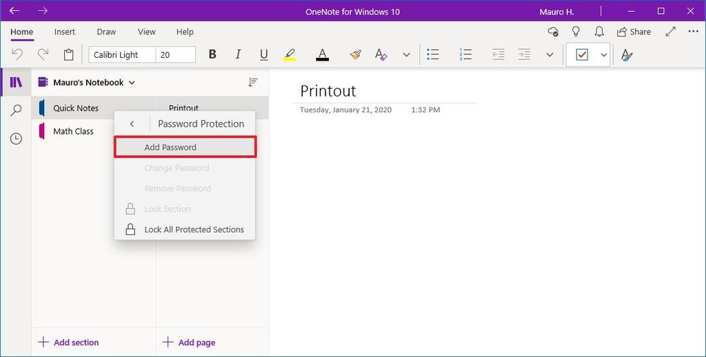 How to password protect OneNote section on Windows 10 | Windows Central