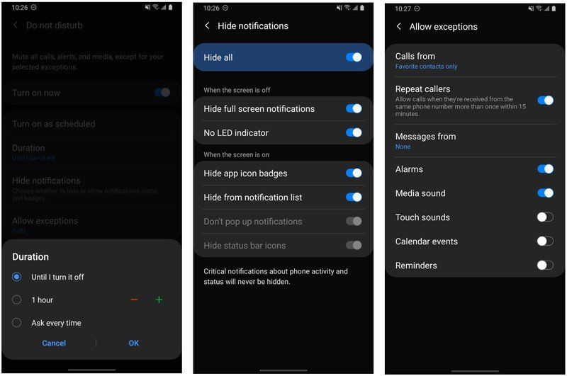 How to enable and schedule Do Not Disturb mode on your Samsung Galaxy ...