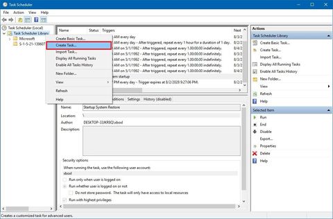 How to create Windows 10 system restore points automatically on startup ...