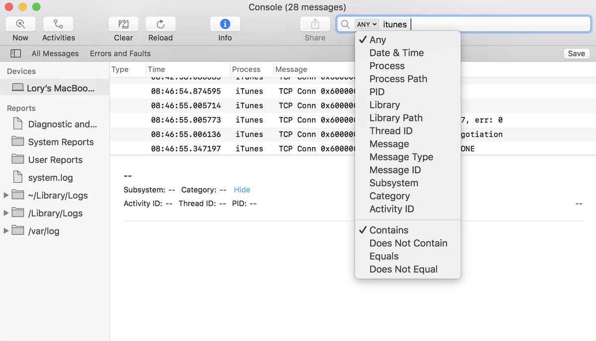 What is Console on macOS Sierra and why should you care? | iMore