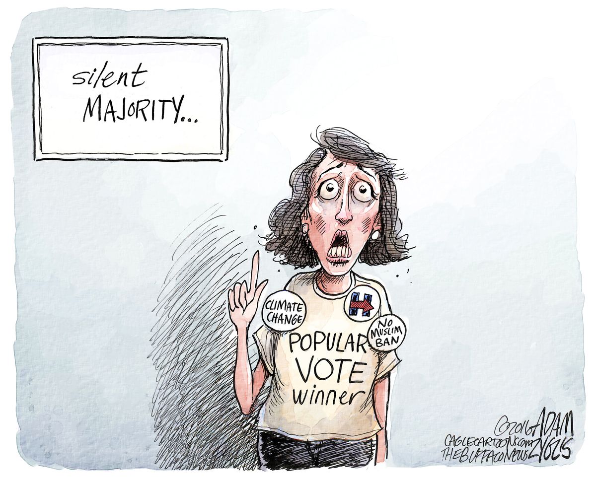Political cartoon U.S. 2016 election popular vote | The Week