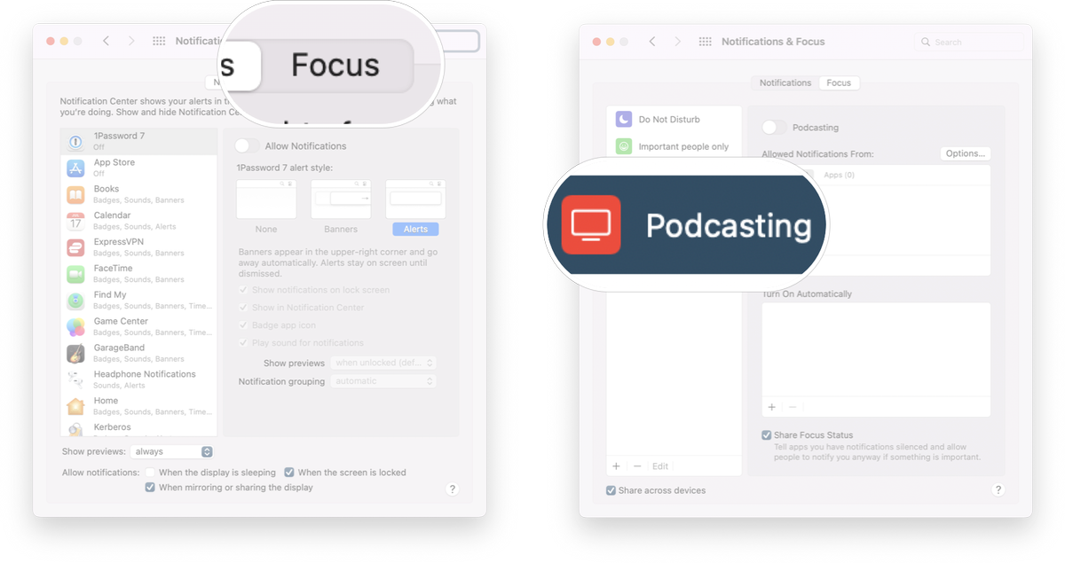 How to create and use a Focus on Mac | iMore