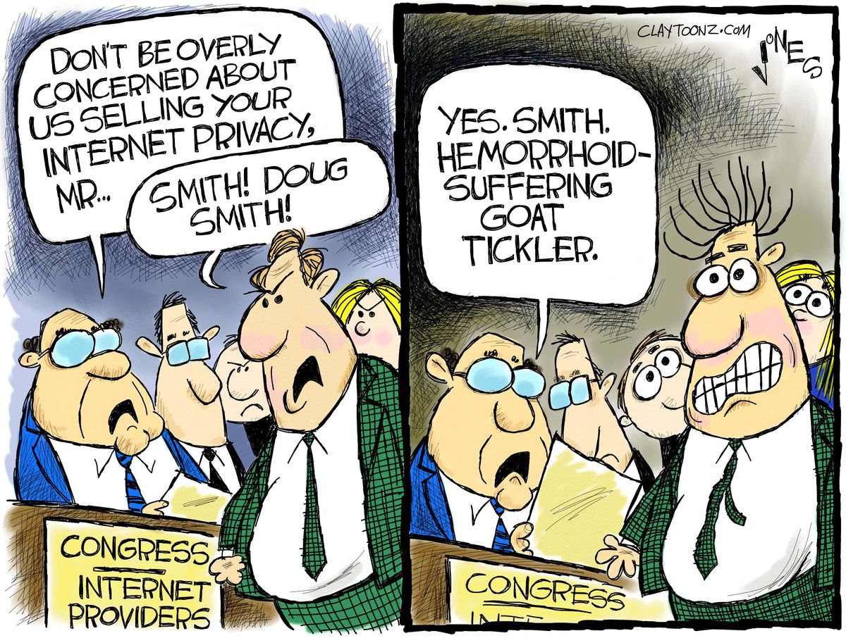 Political cartoon U.S. technology internet security Donald Trump | The Week