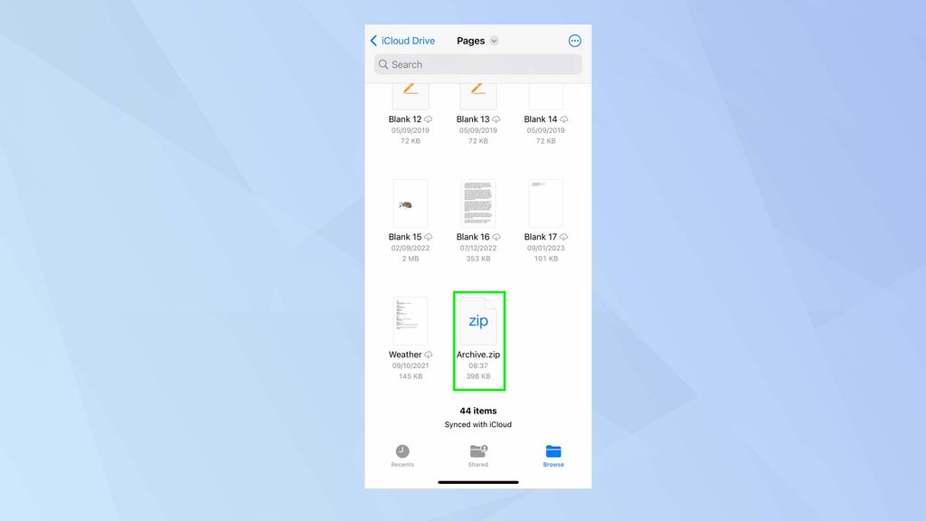 How to create and open zip files on iPhone | Tom's Guide