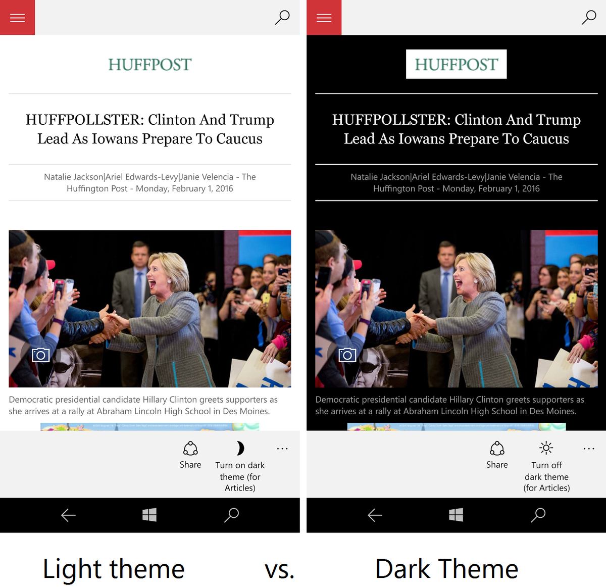 MSN News for Windows 10 gets new dark theme for bedside reading ...