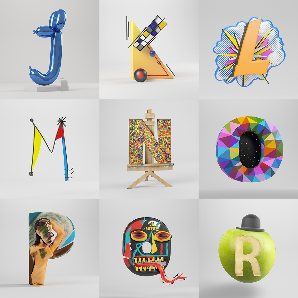 This artists alphabet is the most beautiful thing you’ll see all day ...