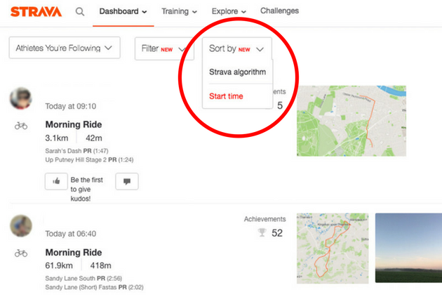 Want your Strava feed back in chronological order? Here's how to do it ...