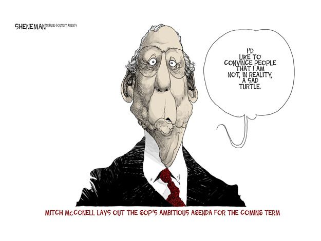 Political cartoon Mitch McConnell Congress turtle | The Week