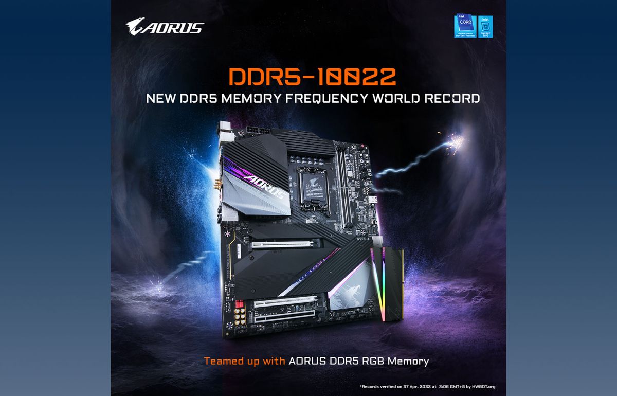 Aorus DDR5 Flexes LN2 Overclock to New World Record | Tom's Hardware